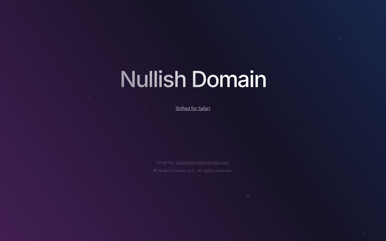 Nullish Domain
